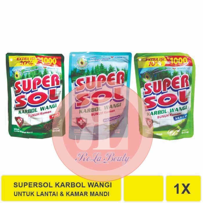 SUPERSOL 1000 PEMBERSIH LANTAI DAN KAMAR MANDI | Lazada Indonesia