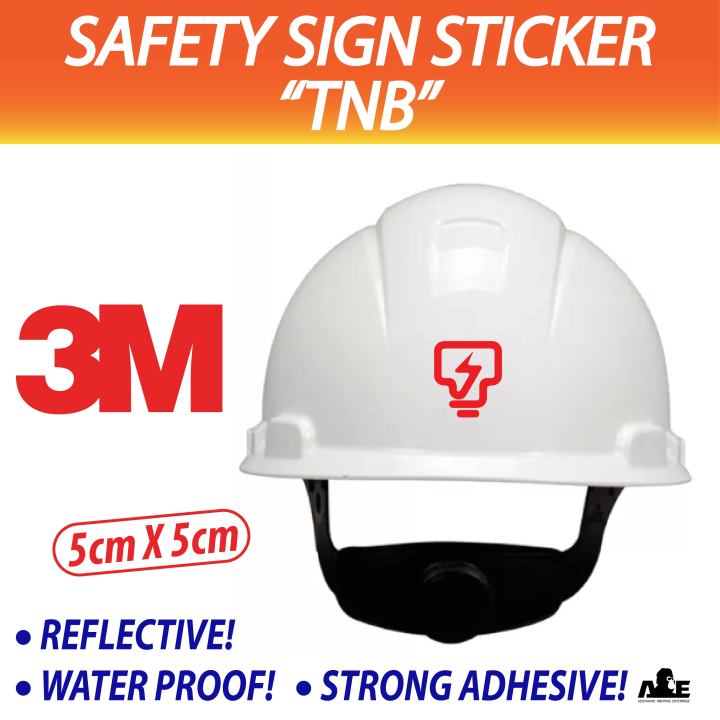 [3M Reflective] TNB Sticker | Helmet Sticker | Safety Sign | Sticker ...