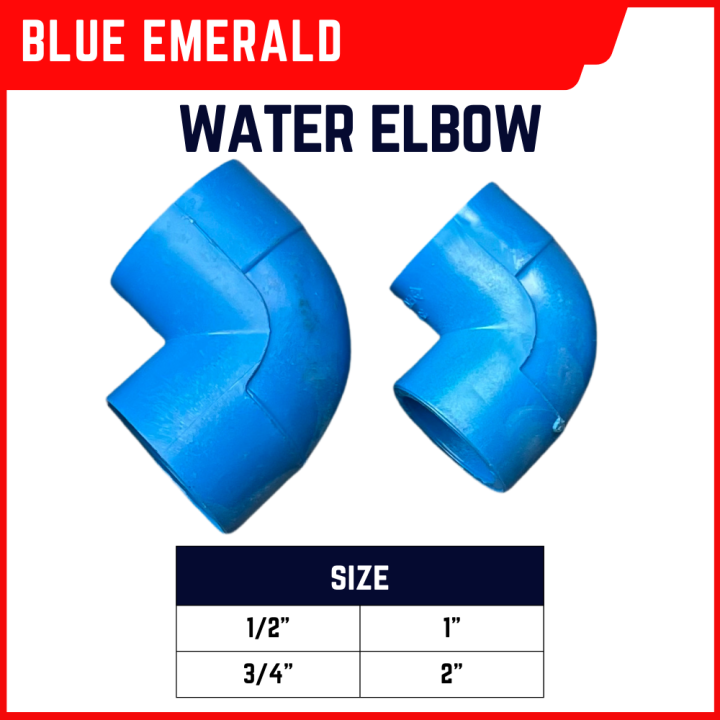 Blue Emerald Water Elbow (Available Size: 1.25",1.5" and 2") PVC ...