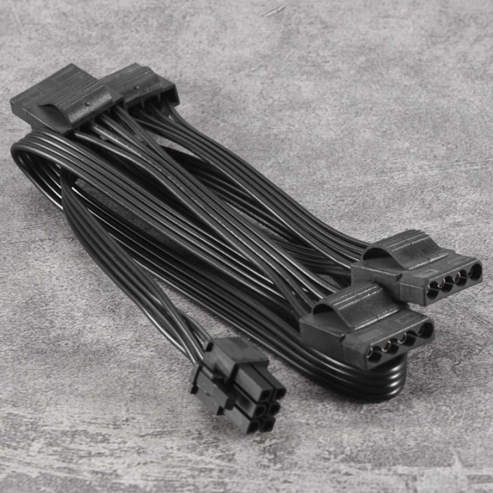 6Pin to 4 Molex Modular Power Supply Cable 6Pin to 4 IDE Cable for ...