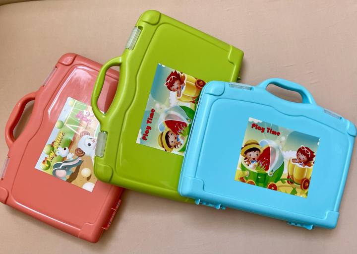 Plastic School Bag Document Case with Handle For Office School Home ...
