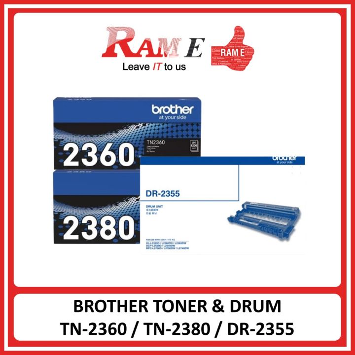 [ORIGINAL] Brother TN-2360 TN2360 TN 2360 / TN-2380 TN2380 TN 2380 ...