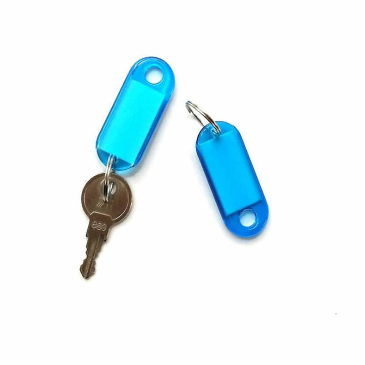 30pieces Clear Window Blank Labeling Keys Organizer Identification ...