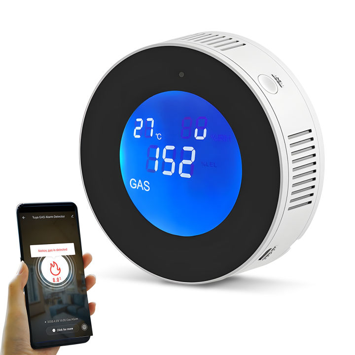 1 Pack WiFi Natural Gas Leak Detector for Home Gas Alarm and Monitor ...