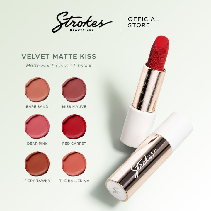 Strokes Velvet Matte Kiss Bullet Lipstick | Lazada PH