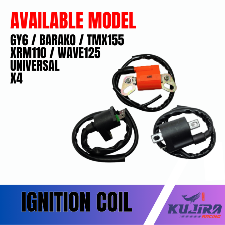 OTAKA MOTORCYCLE IGNITION COIL UNIVERSAL/GY6 / BARAKO /TMX155/XRM110 ...