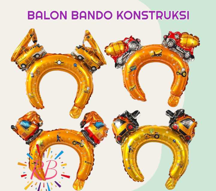 Balon Bando MOBIL KONSTRUKSI / Balon Bando Crane Buldoser Beko ...
