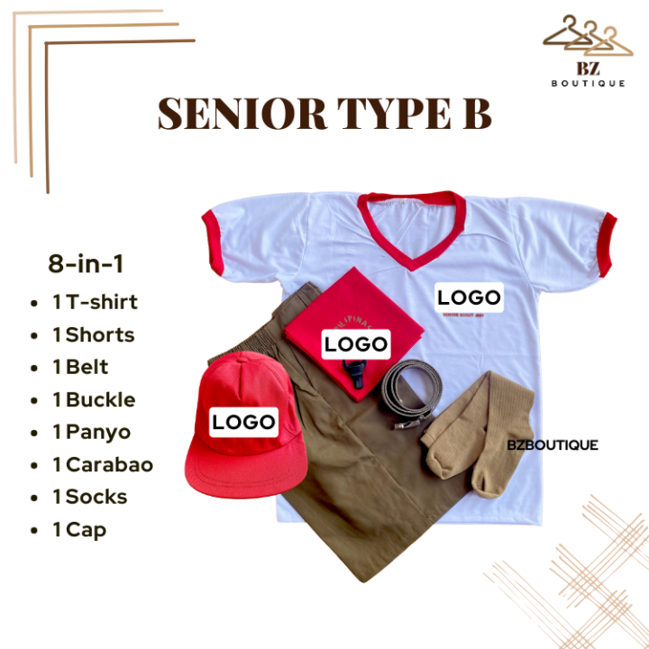 Senior Scout Type B Complete Set of Uniform for Boys | BZ Boutique ...
