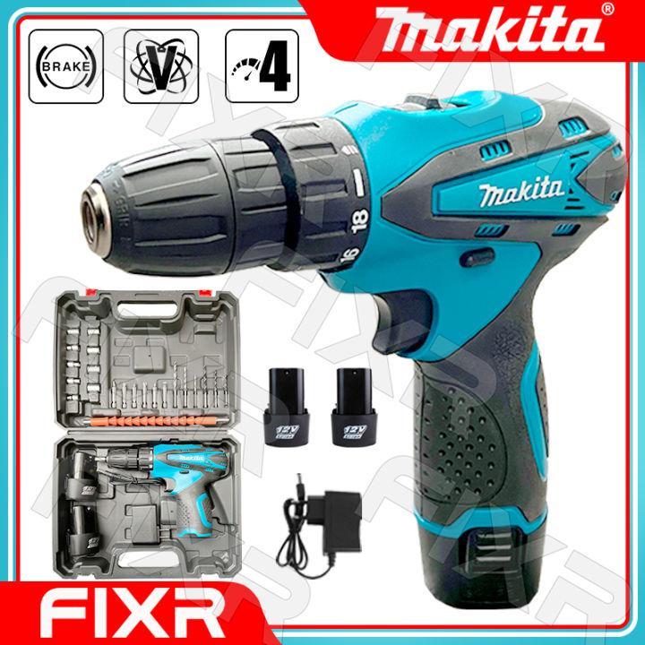Makita Portable Cordless Screwdriver Drill Tool Set Rechargeable Hand ...
