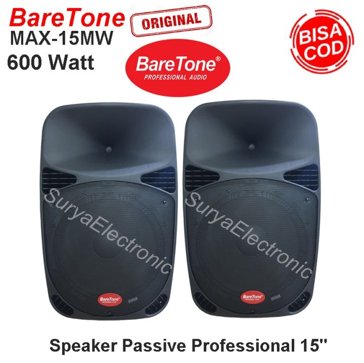 SPEAKER BARETONE PASIF 15 INCH - MAX-15MW SPEAKER PASSIVE BARETONE ...