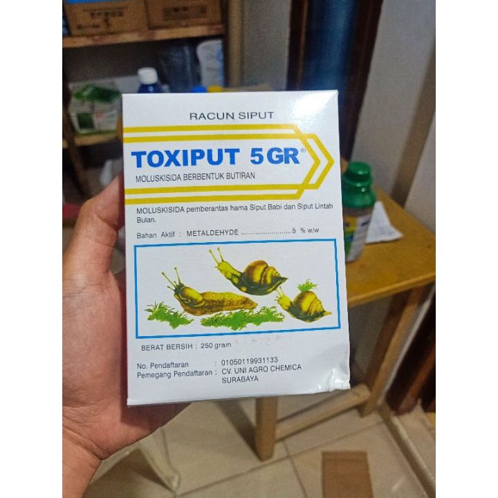 Moluskisida Toxiput 5 GR 250 gram - Pembasmi Hama Siput Babi Siput ...