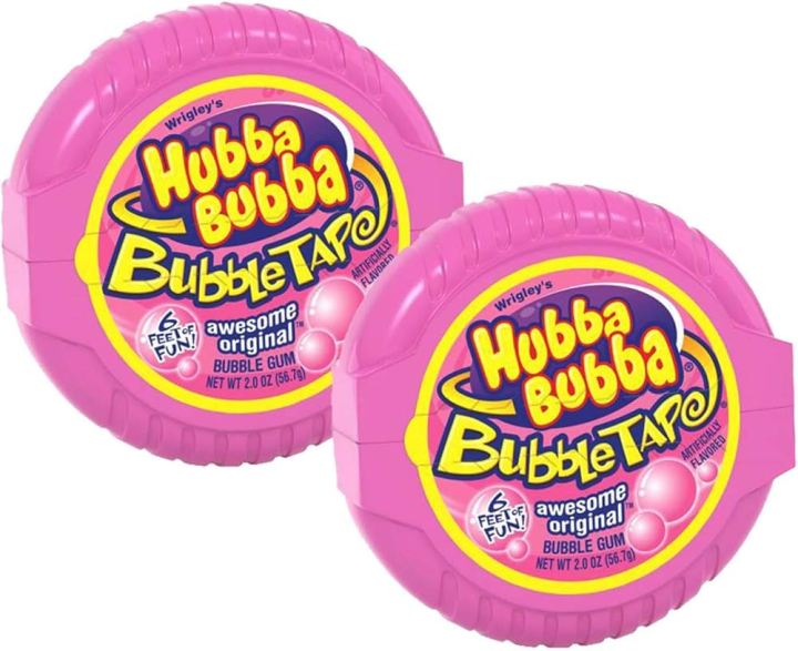Bundle of 2 Hubba Bubba ORIGINAL 6 FT Bubble Gum 2 Ounce NEW STOCK ...