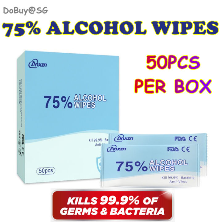 🔥SG LOCAL STOCK🔥75% Alcohol Wipes - Individual Package - 50 Wipes/Pack ...