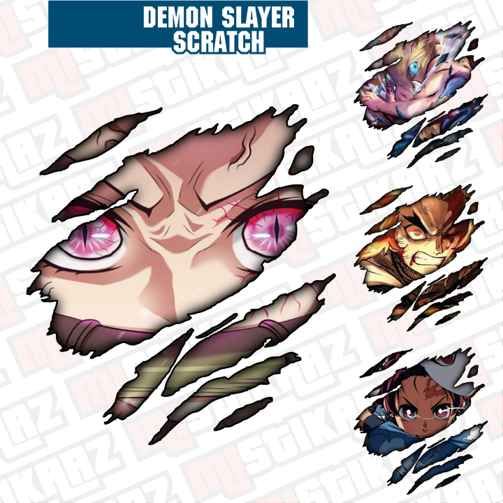 Demon Slayer Scratch - Waterproof Sticker | Lazada PH