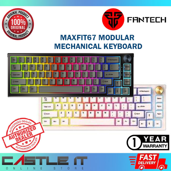 Fantech MAXFIT67 MK858 67 Keys RGB 3 Modes Wireless Hotswap Keyboard ...
