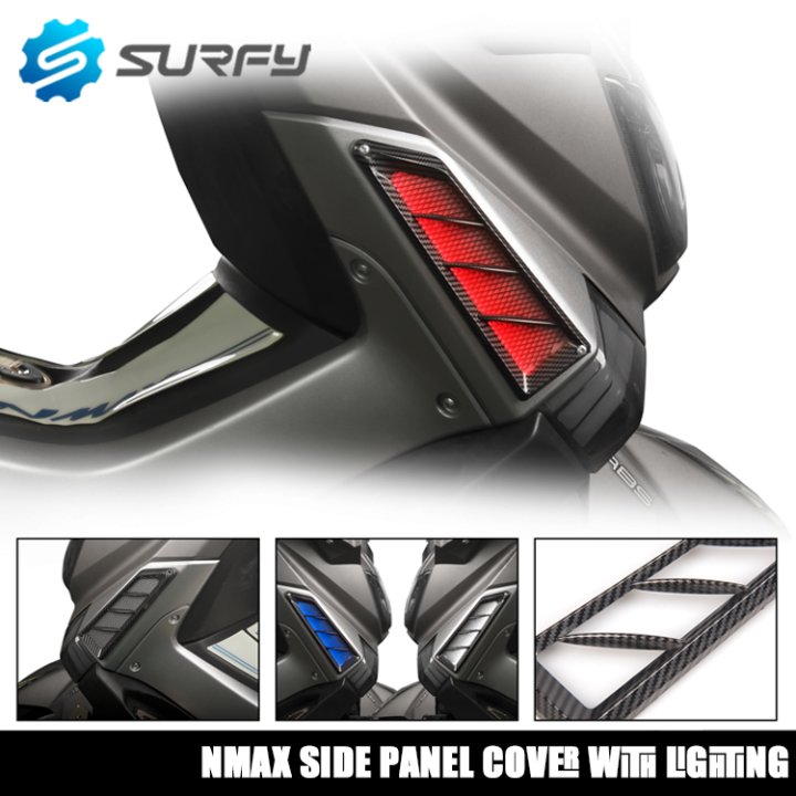 Nmax Front Side Panel Cover With Led 6D Carbon Filber | Lazada PH