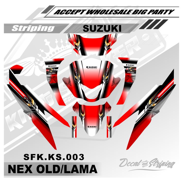 Sticker Striping Decal Full Body Suzuki NEX OLD- Sticker Striping ...