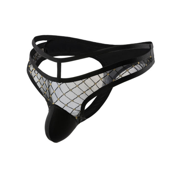 See Through G Strings Male Panties Sexy Men Mesh Thong Jockstrap Men's ...