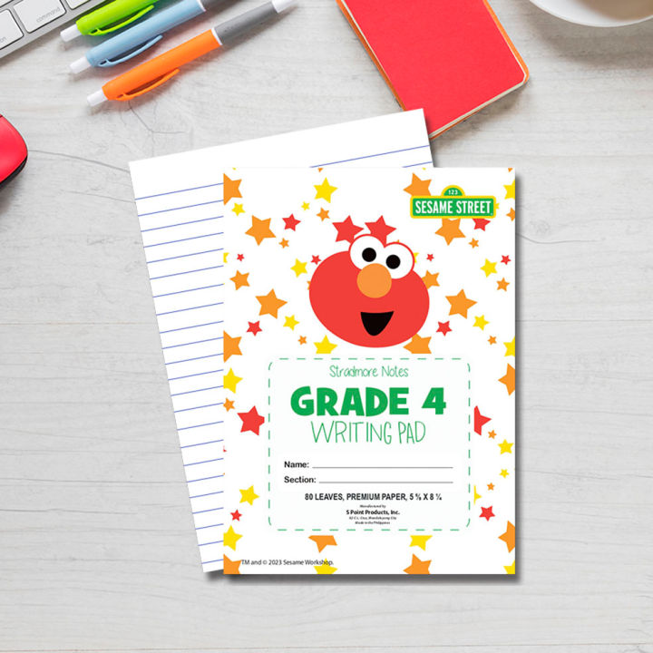 Stradmore Sesame Street Grade 4 Pad Paper (80 Leaves) | Lazada PH