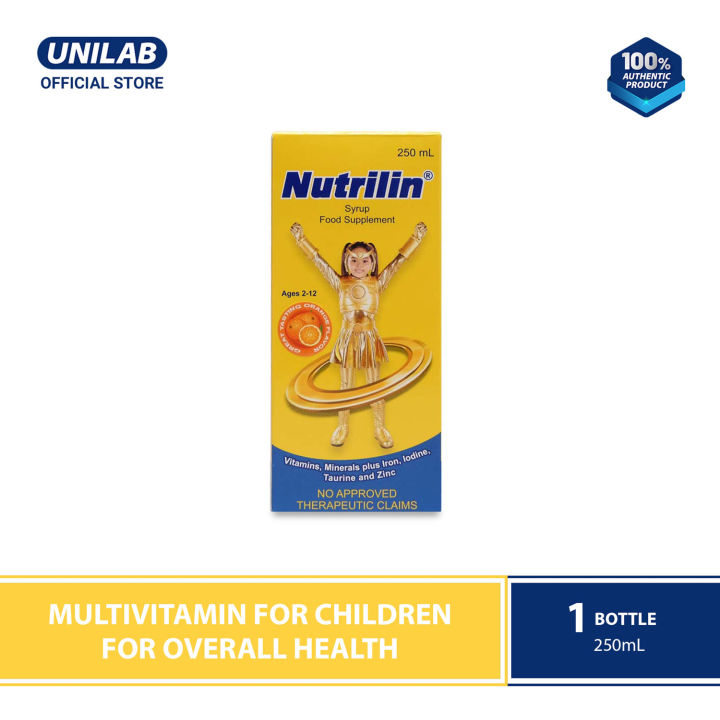 Nutrilin Syrup 250mL Multivitamin For Children For Overall Health ...