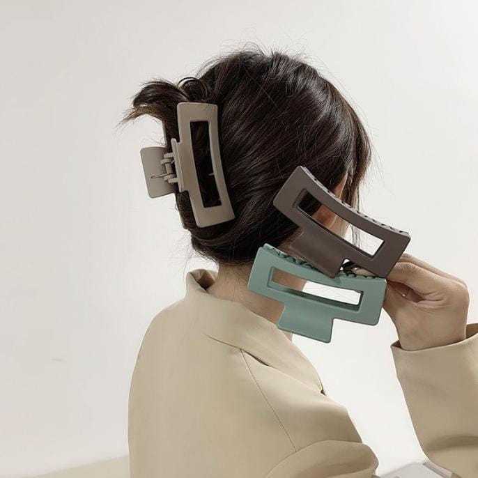 JEPIT RAMBUT KOTAK DOFF / JEPIT BALOK / JEDAI KOREA DOFF PERSEGI ...