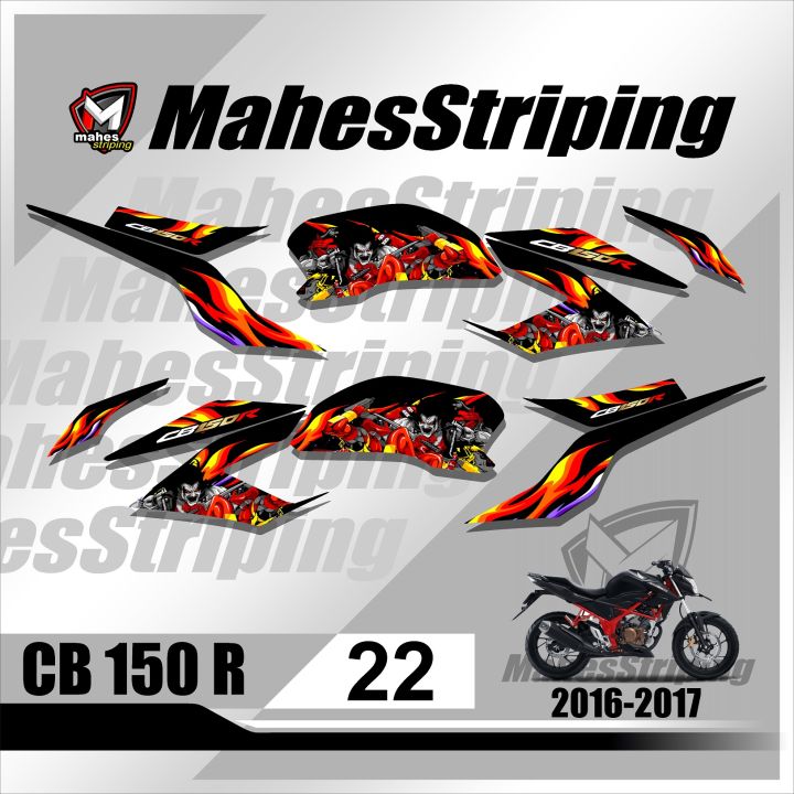 Stiker Striping Lis Variasi CB 150R / CB 150 R Facelift 2015 2016 2017 ...
