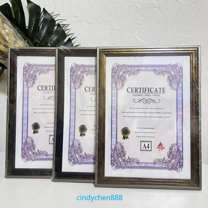 welcome A4 8.5x11 vintage PVC CERTIFICATE FRAME SIZE A4 8.511 inches ...