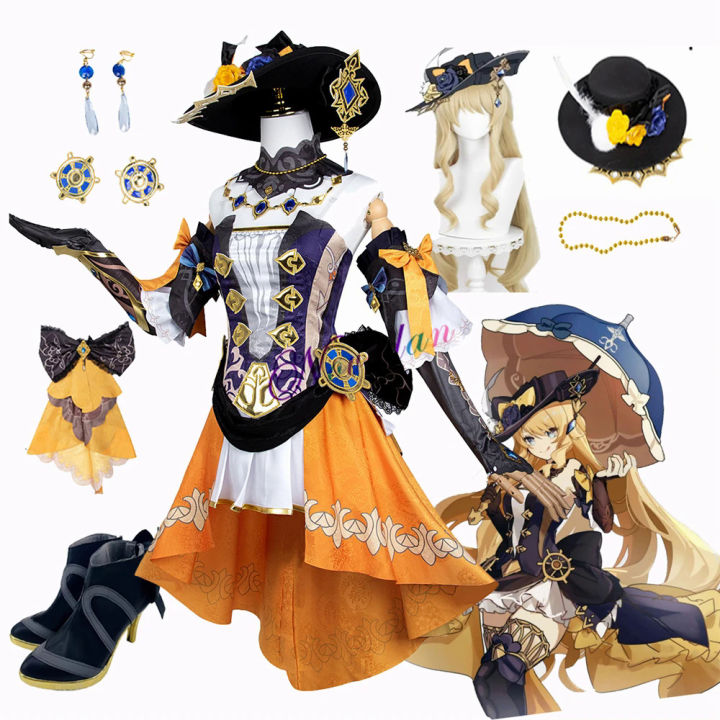 Navia Cosplay Genshin Impact Cosplay Navia Cosplay costume Boots Shots ...