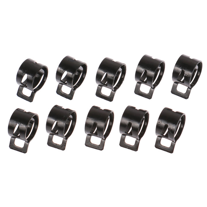 LLENG 10Pcs Hose Clamps Fuel Hose Line Water Pipe Clamp Hoops Air Tube ...