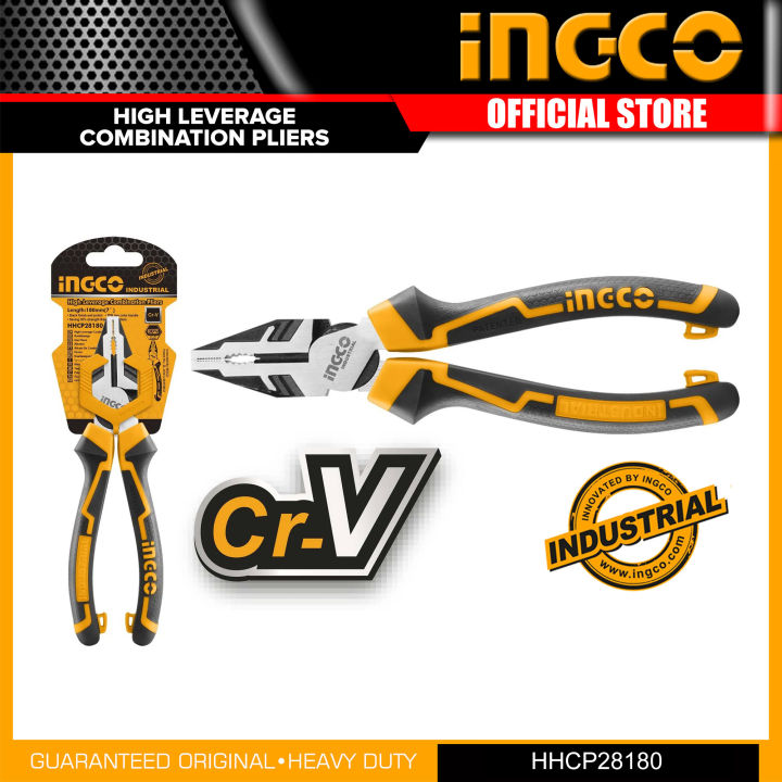 INGCO Industrial High Leverage Combination Pliers 7" HHCP28180 IHT ...