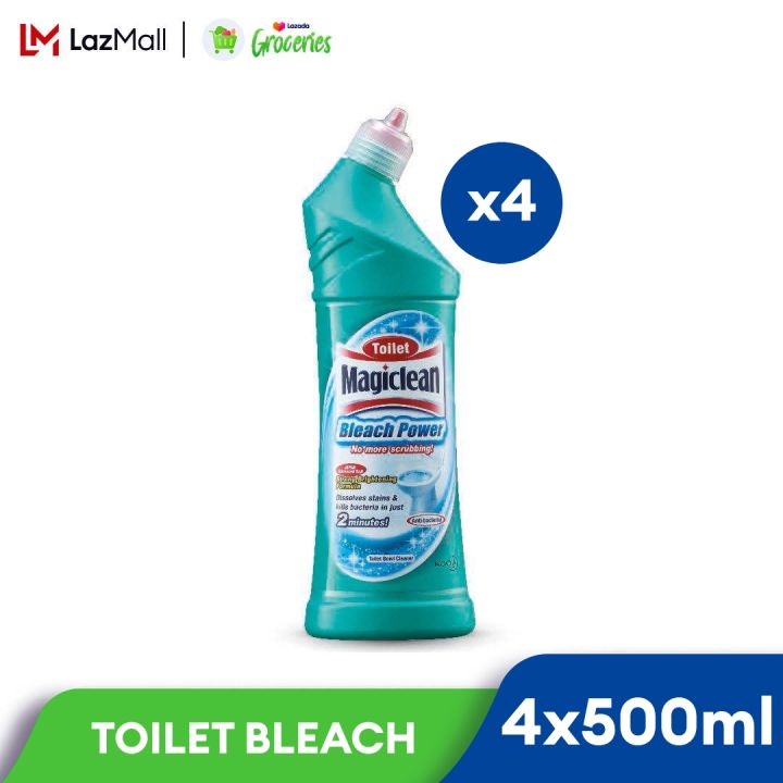 [BUNDLE] Magiclean Toilet Bleach Regular (500ml) x 4 | Lazada