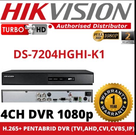 Hikvision DVR DS-7204HGHI-K1 1080p 2mp Turbo HD | Lazada PH