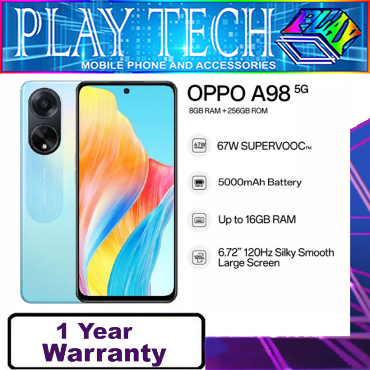OPPO A98 | 5G Smartphone | 8GB RAM + 256 GB ROM | 67W SUPERVOOC ...