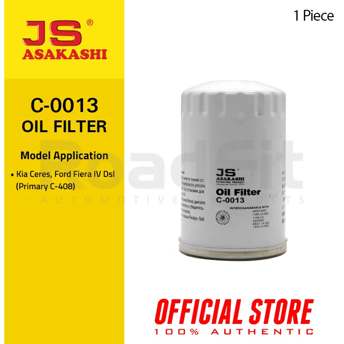 JS Oil Filter C0013 for Kia Ceres, Ford Fiera IV DSL (Primary C-408 ...