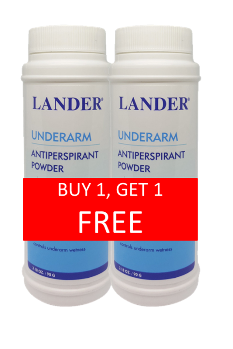 Lander Underarm Antiperspirant Powder 90g (Buy One, Get One Free ...