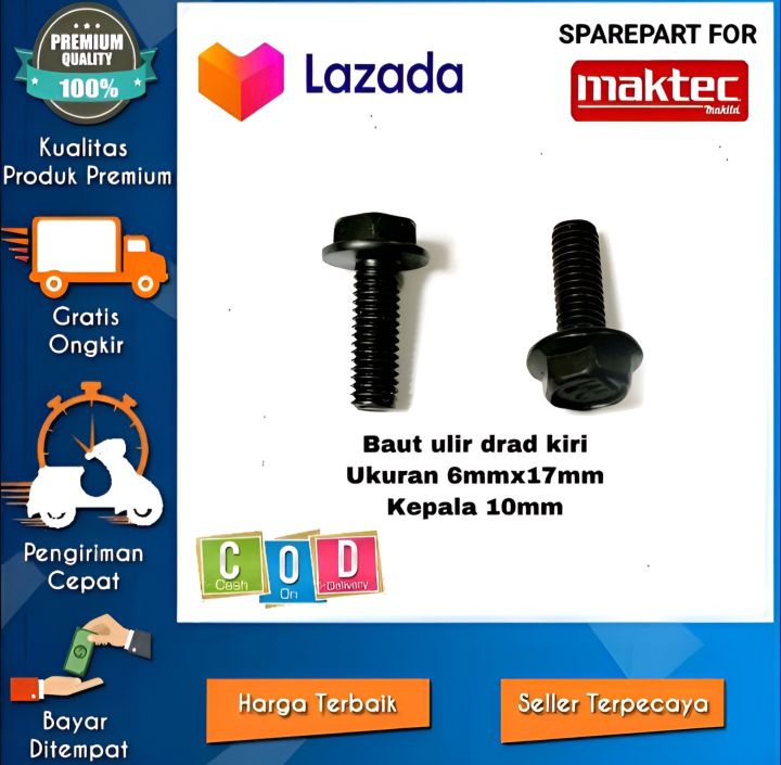 Baut Kiri Mesin Potong Keramik 2400nb 4100nb Baut Ulir Kiri Mesin ...