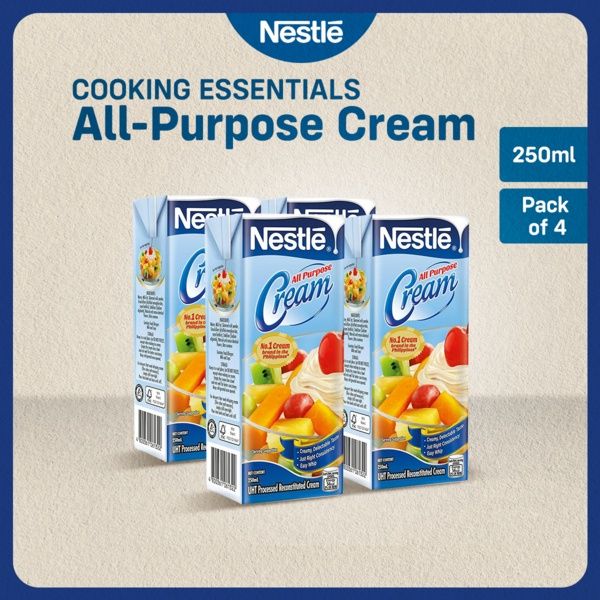 NESTLÉ All-Purpose Cream 250ml - Pack of 4 | Lazada PH