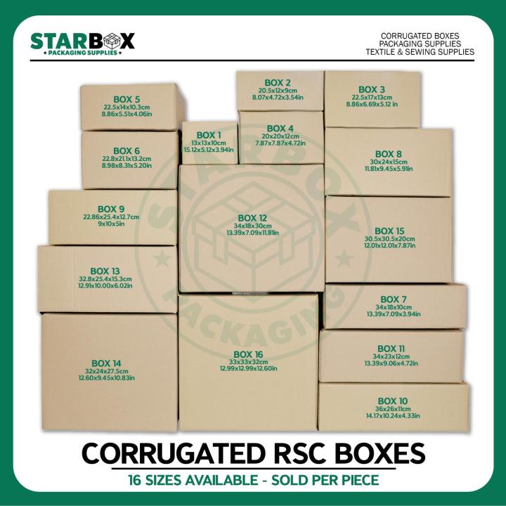 Starbox (16 Sizes Available) Corrugated Box RSC Box Shipping Box ...