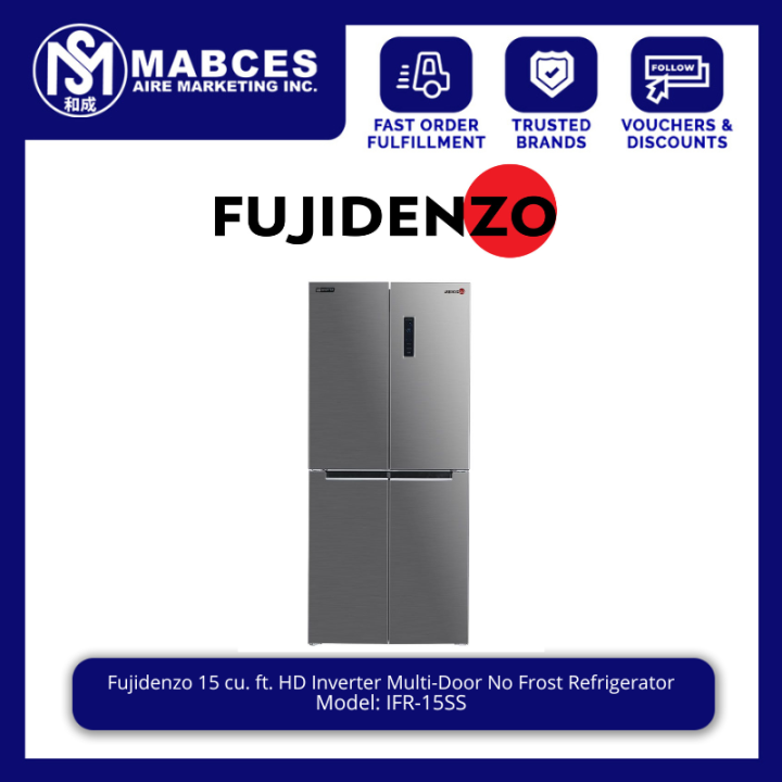 Fujidenzo 15 cu. ft. HD Inverter Multi-Door No Frost Refrigerator IFR-15SS | Lazada PH