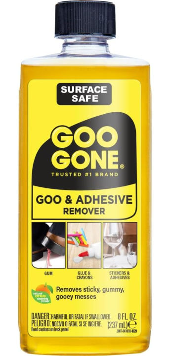 Goo Gone Adhesive Remover - 8 Ounce - Surface Safe Adhesive Remover ...