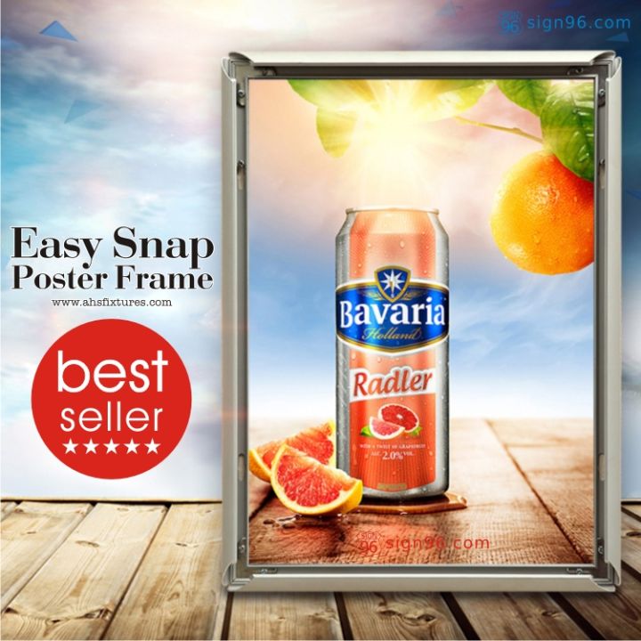 Ready Stock Aluminium Snap Poster Photo Frame Wall Mounted Picture ...