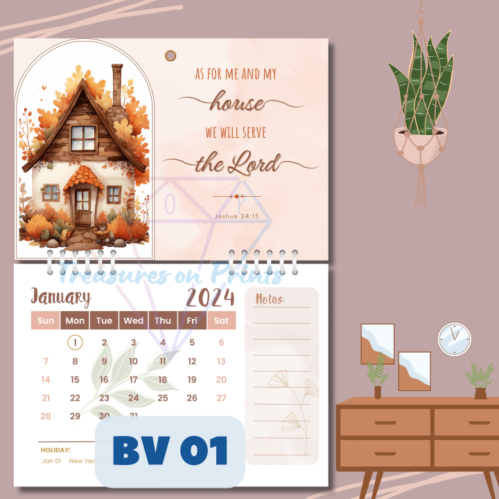2024 Bible Verse Design Calendar - A4 or A3 size | Lazada PH