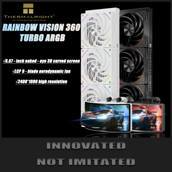 Thermalright RAINBOW VISION 360 TURBO ARGB BLACK&WHITE CPU Air Cooler ...