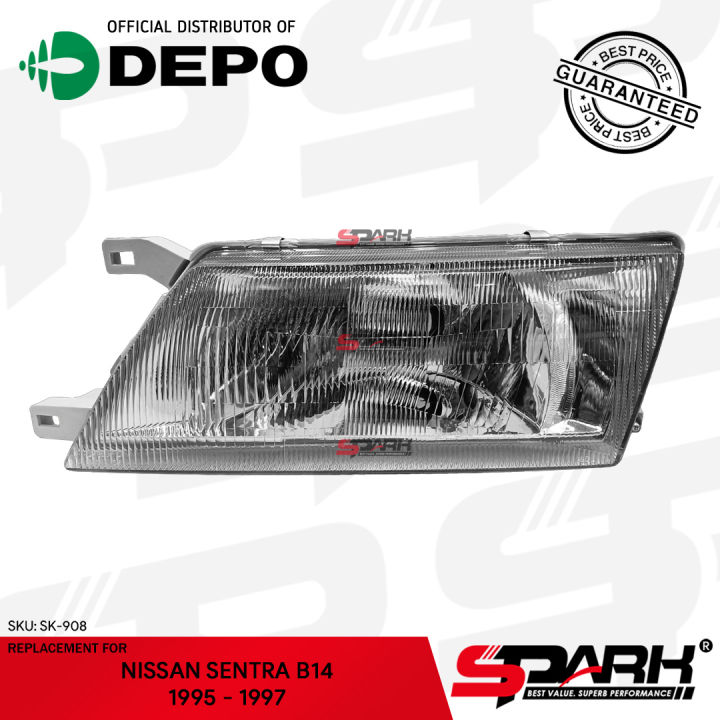 Headlight Head Lamp Head Light Nissan Sentra B14 B-14 1995 - 1997 ...
