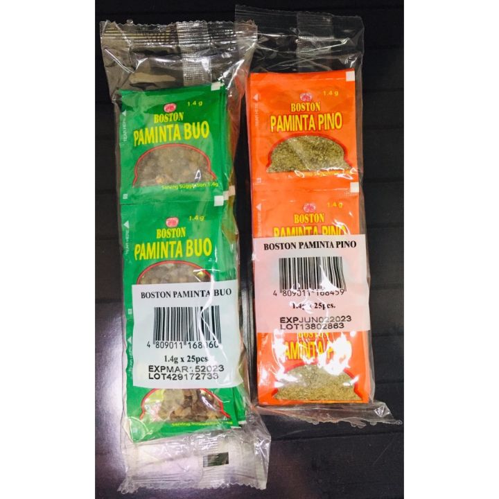 BOSTON PAMINTA (Buo/Pino/Durog) 1.4gx25 | Lazada PH