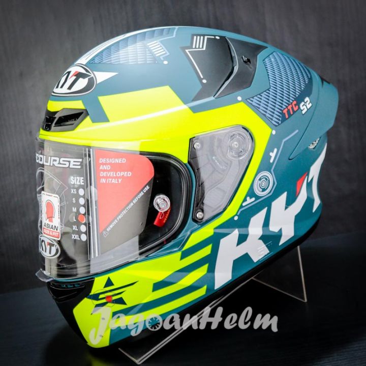 KYT HELM TT COURSE FUSELAGE | MATT YELLOW | TTCOURSE | Lazada Indonesia
