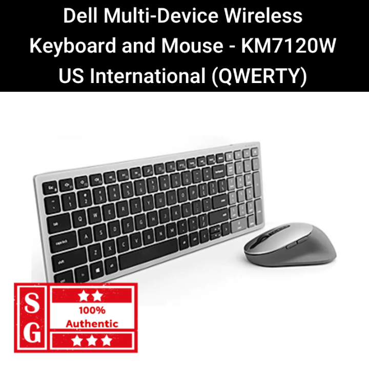 Dell Multi Device Wireless Keyboard and Mouse KM7120W 580-AIQO ...