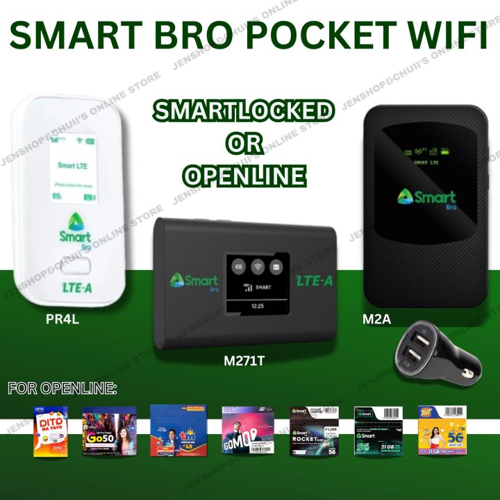 PERMANENT OPENLINE SMART BRO POCKET WIFI LTE ADVANCED * | Lazada PH