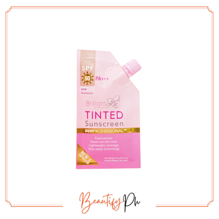 Tinted Sunscreen Facial Primer SPF50 20g Brilliant Skin | Lazada PH
