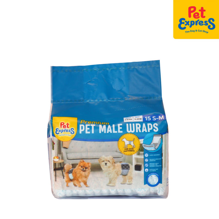 Pet Express Premium Male Wraps Teal 15s | Lazada PH